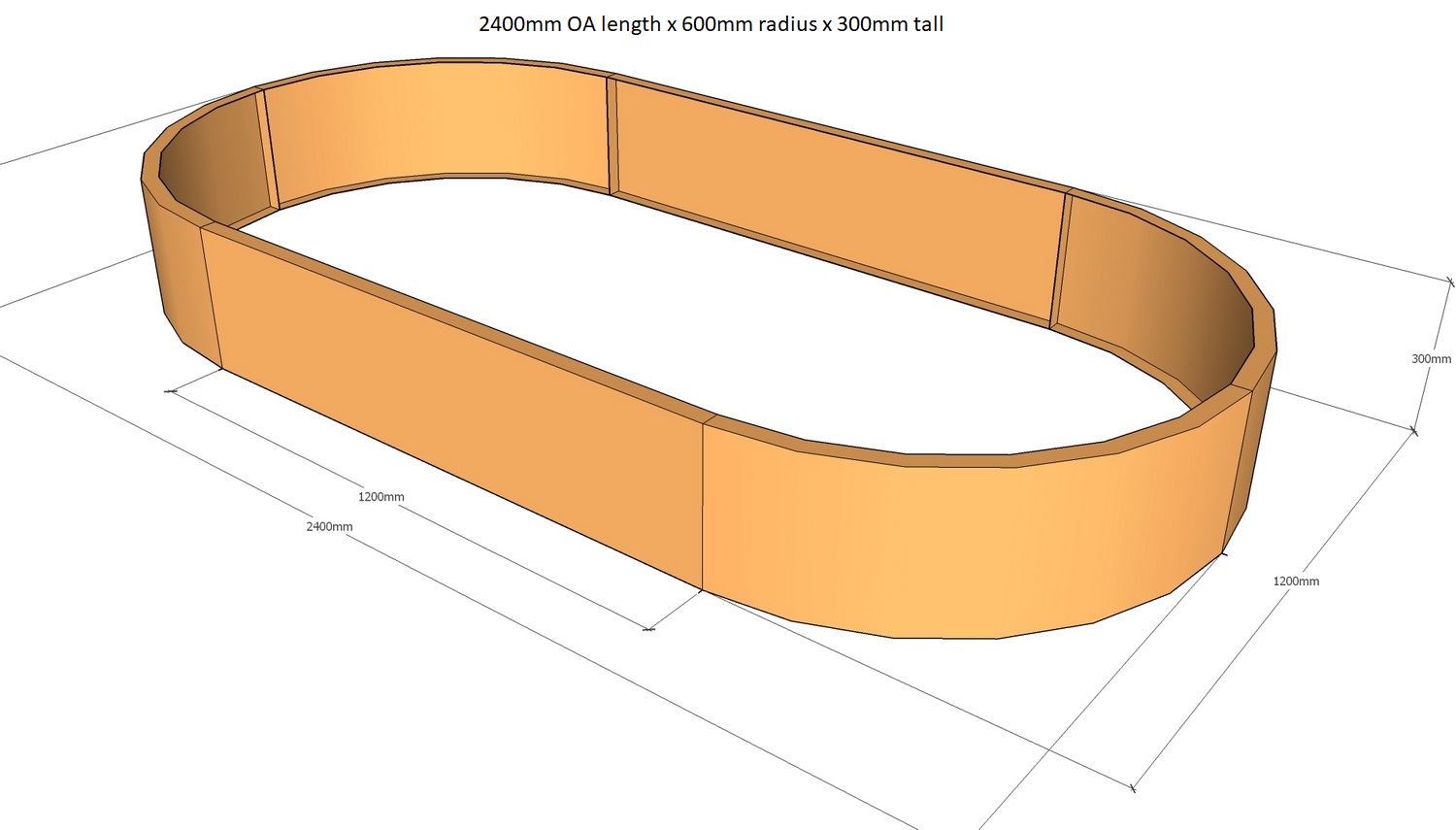Oblong Kitset Planter Prices | Corten UK