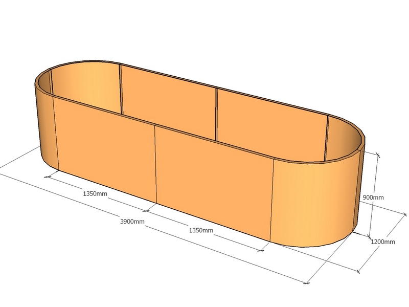 Oblong Kitset Planter Prices | Corten AU